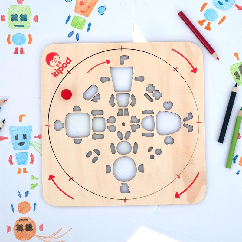 KIPOD - ΠΕΡΙΣΤΡΕΦΟΜΕΝΟ ΣΤΕΝΣΙΛ ΜΕ ΡΟΜΠΟΤ ΓΙΑ ΠΑΙΔΙΑ ΑΠΟ 5 ΕΤΩΝ - Zaxos