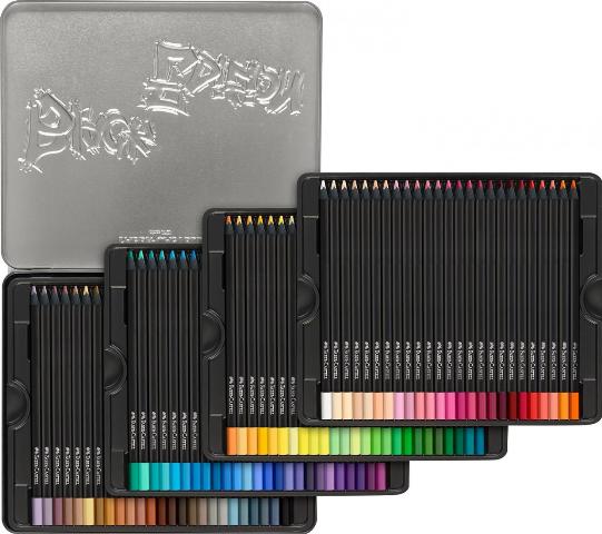 ΞΥΛΟΜΠΟΓΙΕΣ 100 ΧΡΩΜΑΤΩΝ FABER CASTELL BLACK EDITION ΜΕΤΑΛΛΙΚΗ ΚΑΣΕΤΙΝΑ ...